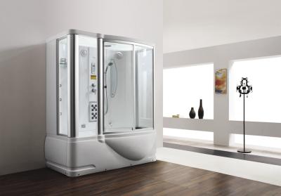China Monalisa M-8250 steam sauna room with tub steam shower enclosure with saunas cabin with wet steam and shower cabin for sale