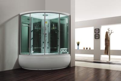 China Monalisa M-8272 combined steam room with bathtub foot massager bathroom acupuncture function steam shower enclosure for sale