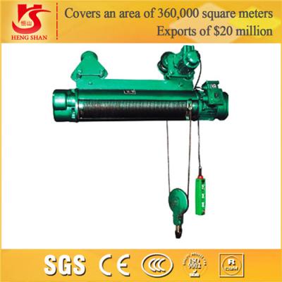 China Single and double speed general application lifting electric wire rope hoist for sale
