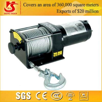China Electric winch 2000lbs 12v,electrical cable mini small winch for sale