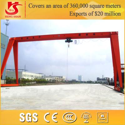 China Warehouse plant application 10ton single girder gantry crane for sale