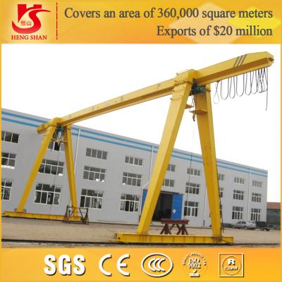 China mh model overhang electric hoist single girder gantry crane for sale