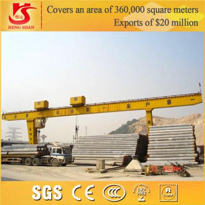 China construction application l type single girder gantry crane 25t for sale