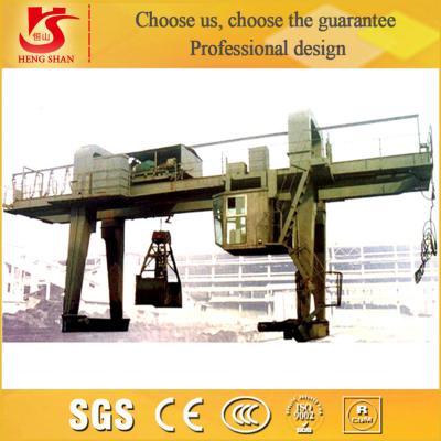 China MZ Type Double Girder Electric Gantry Crane with Grab Bucket for sale