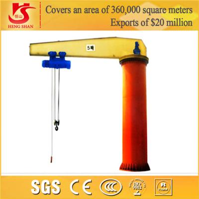 China Fixed Column 360degree rotation Slewing Jib Crane for sale