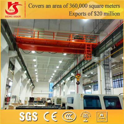 China Double girder overhead travelling crane qd double girder bridge crane for sale