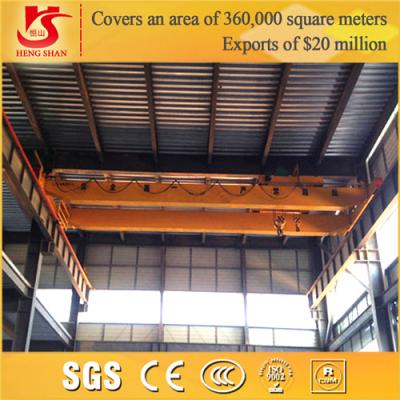 China LH electric hoist double beam Overhead Crane 20t for sale
