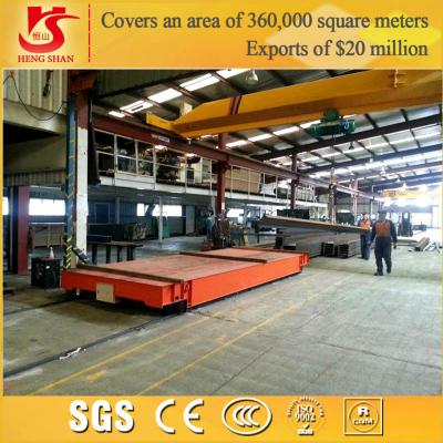China Industrial Rail Mounted heavy duty mode flat cart for sale