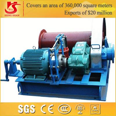 China Fast and slow Speed Wire Rope electric driven winch for sale for sale