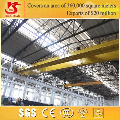 China Rail mounted double girder overhead euro style lifting crane for sale