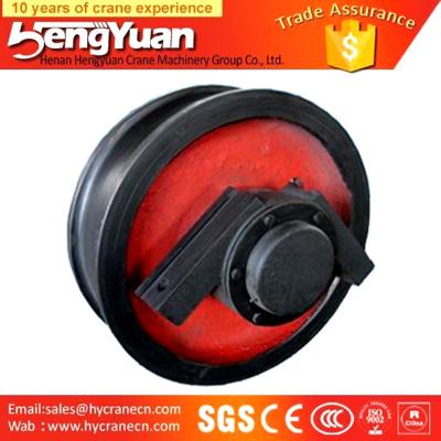 China OEM forged heavy duty 250mm - 900mm diameter steel crane wheels for sale