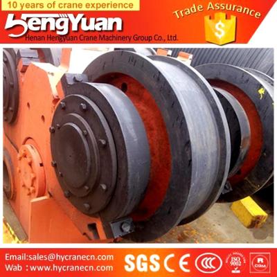China Electric double girder forged bridge travelling crane bridge wheels for sale