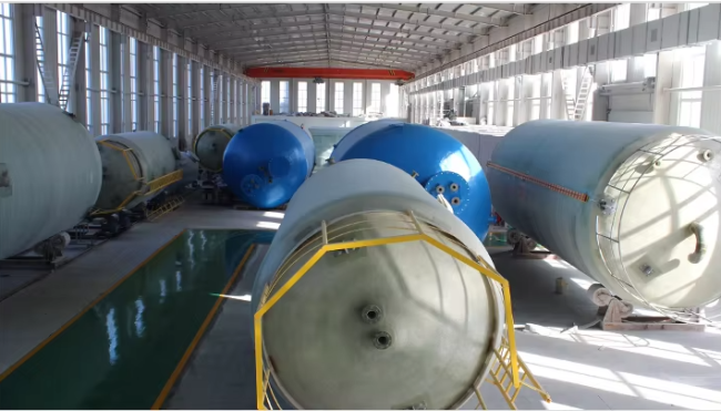 FRP Storage Tank for Food Brewing - Front View