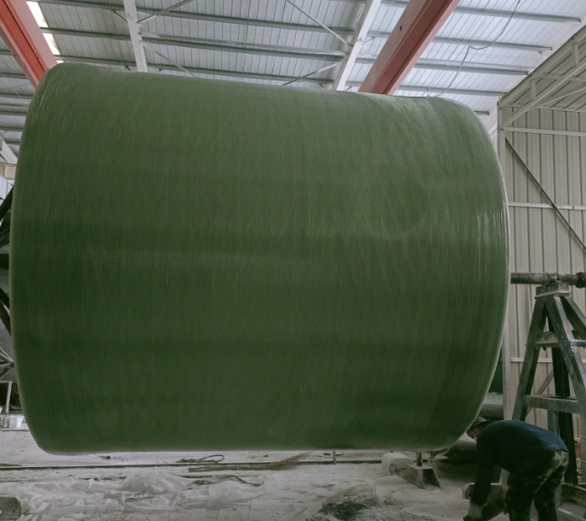Industrial FRP tank installation