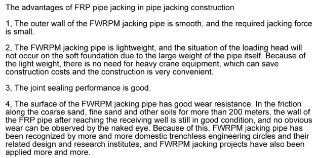 Custom fiberglass reinforced pipe details