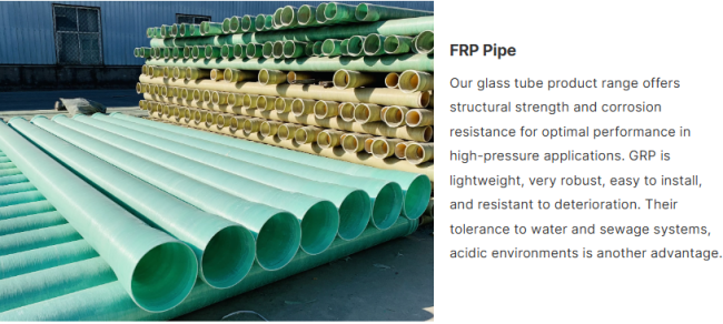 FRP pipe installation example