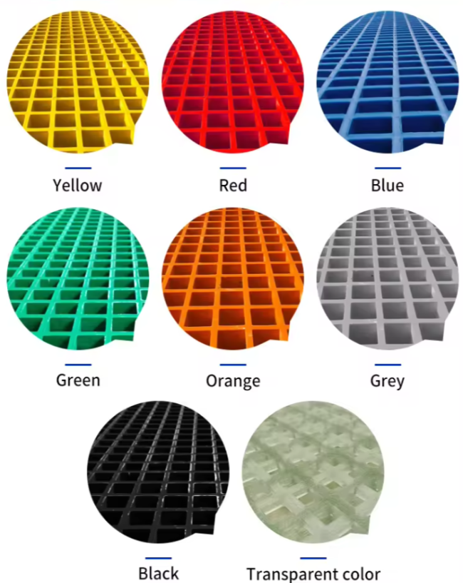 Factory Direct High Strength Fiberglass FRP Mesh Grating