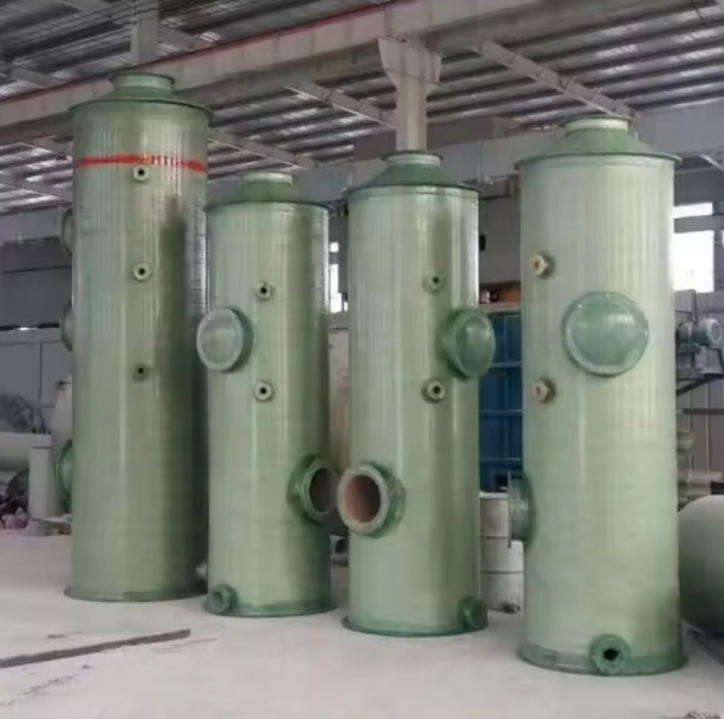 FRP absorption tower design and structure