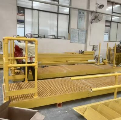 Round FRP handrail system