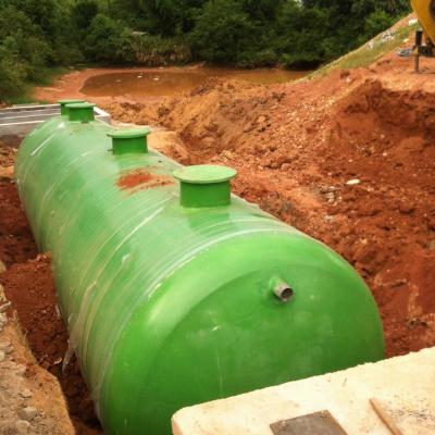 Cina Installazione sotterranea FRP Serbatoio settico Serbatoio di stoccaggio di rifiuti 1-150m3 Capacità in vendita