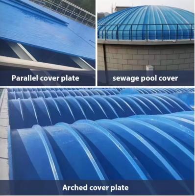 Cina Coperchio di arco di FRP antiscivolo Coperchio di piscina di fognature di plastica rinforzata a fibre che raccoglie gas in vendita