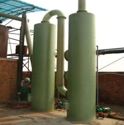 Cina Torre di desolforazione in plastica rinforzata con fibre di vetro FRP Torre di piastre cicloniche Verticale in vendita