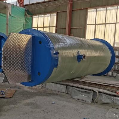 Cina Stazioni di pompaggio prefabbricate in FRP GRP integrate per la soluzione di trattamento delle acque reflue per il controllo delle inondazioni in vendita
