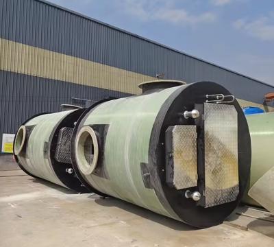 Cina Stazioni di pompaggio prefabbricate in FRP GRP integrate per la soluzione di trattamento delle acque reflue per il controllo delle inondazioni in vendita