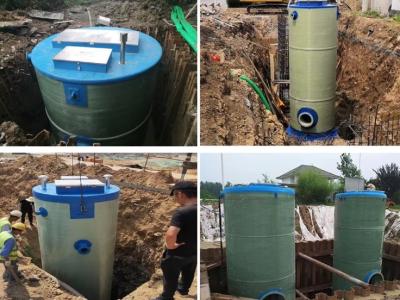 Cina Frp GRp Stazione di sollevamento integrata Pompa, raccolta acqua piovana Stazione di sollevamento fogna in vendita