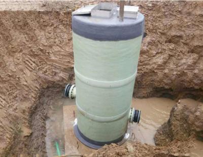 Cina Stazione di pompaggio in FRP industriale e commerciale, PLC di controllo della stazione di sollevamento delle acque reflue in vendita