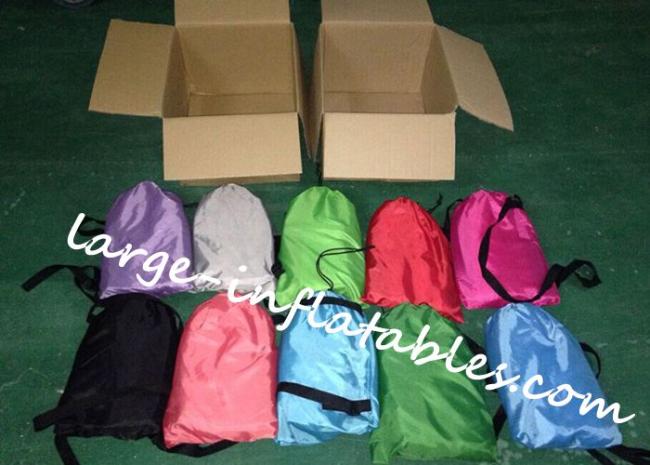 Outdoor Camping Inflatable Sleeping Bag Air Sofa Hangout  With Logo Printed