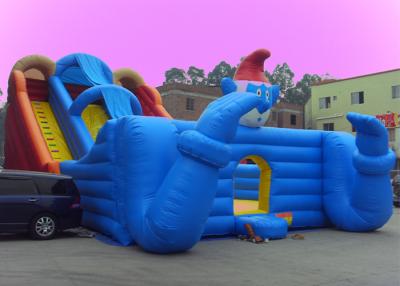China Clown Bouncy Slide Large Inflatable Water Slides With Sun Cover for sale