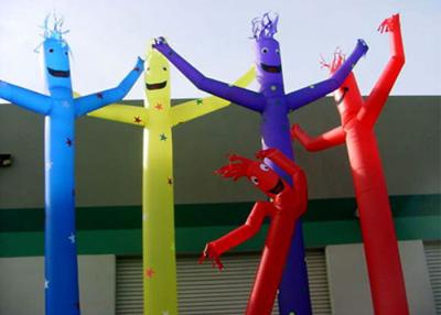 China Durable Oxford Cloth Inflatable Air Dancer , Colored Dancing Man For Advertising for sale