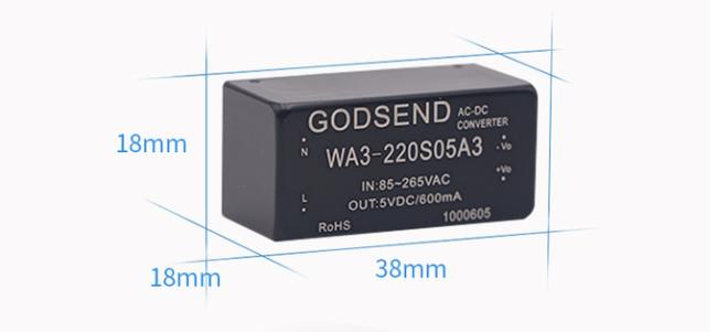 Modulo 220V di corrente continua di CA UA3-220S05A2 al modulo di alimentazione 5V 0