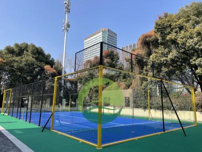 中国 熱い販売12mm Padelのテニス分野は緩和されたガラス パノラマ式の屋外のPadel裁判所を取り除く 販売のため