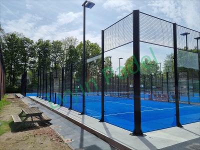 China 10mm Tennis Kunstmatig Gras 6x20m10x20m Panoramisch Padel-Hof Te koop