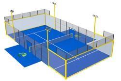 China 10mm Tennis Kunstmatig Gras 6x20m10x20m Panoramisch Padel-Hof Te koop