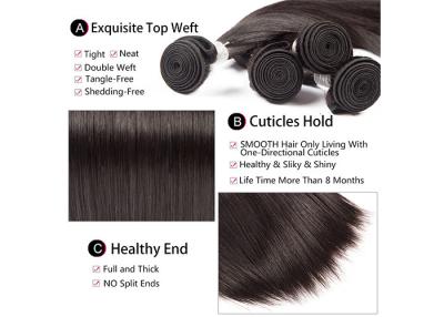 Cina Capelli diritti naturali malesi a 10-30 pollici di estensioni malesi nere naturali dei capelli in vendita