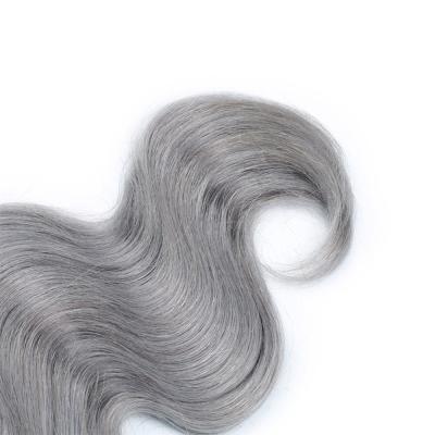 Cina I pacchi indiani vergini dei capelli umani, capelli grigi di Ombre impacchetta un'estremità completa dei due toni in vendita