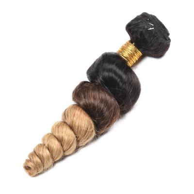 Cina Allenti le estensioni dei capelli di Ombre Remy della bionda di Wave morbide ed il colore pulito 1b/4/27 in vendita