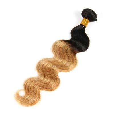 Cina Pacchi del tessuto dei capelli di Ombre del vergine, capelli del brasiliano di Ombre di tono di Wave 3 del corpo in vendita