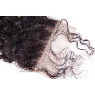 Cina Le parrucche ricce crespe peruviane della parte anteriore del pizzo dei capelli umani non hanno elaborato integrale in vendita