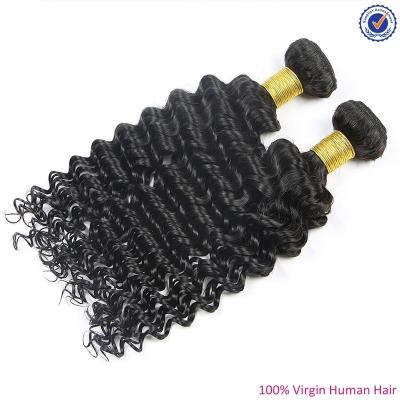 Cina Densamente il tessuto dei capelli umani 100, raddoppia i forti capelli brasiliani ricci sciolti di trama tirati  in vendita