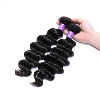 Cina Singola estremità disegnata dei capelli del tessuto del nero naturale riccio sciolto brasiliano a 12-30 pollici di colore in vendita