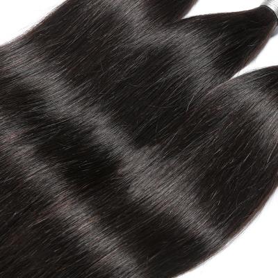 Cina Dei capelli umani di estensioni sguardo naturale indiano brasiliano a 40 pollici diritto in vendita