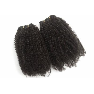 Cina I capelli umani vergini peruviani crespi dei capelli ricci di afro impacchettano la densità completa nessun pidocchi nessun groviglio in vendita