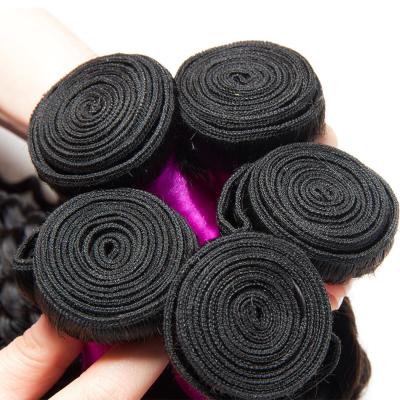 China Het vrij Zachte Diepe Peruviaanse Haarweefsel bundelt Dubbele Weft Machine uitkiest Getrokken Haar Te koop