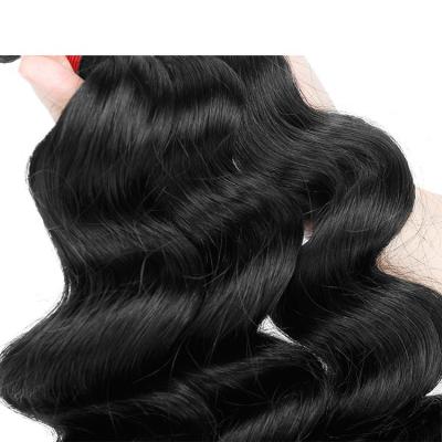 Cina I capelli umani peruviani di colore puro non impacchettano peso sciolto peruviano di spargimento dei capelli 3.5OZ di Wave in vendita