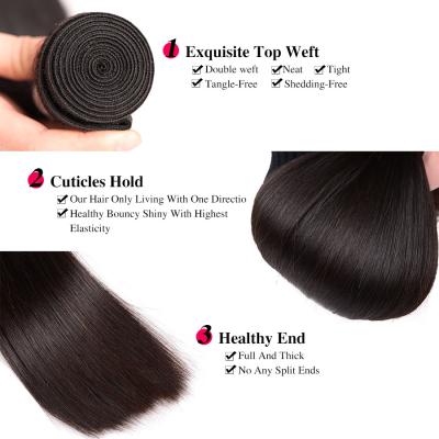 Cina Le estensioni diritte reali nere naturali dei capelli umani non impacchetta spargimento in vendita