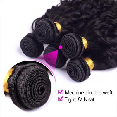 Cina Pacchi peruviani reali ondulati dei capelli umani dell'acqua, capelli sciolti peruviani di Wave in vendita